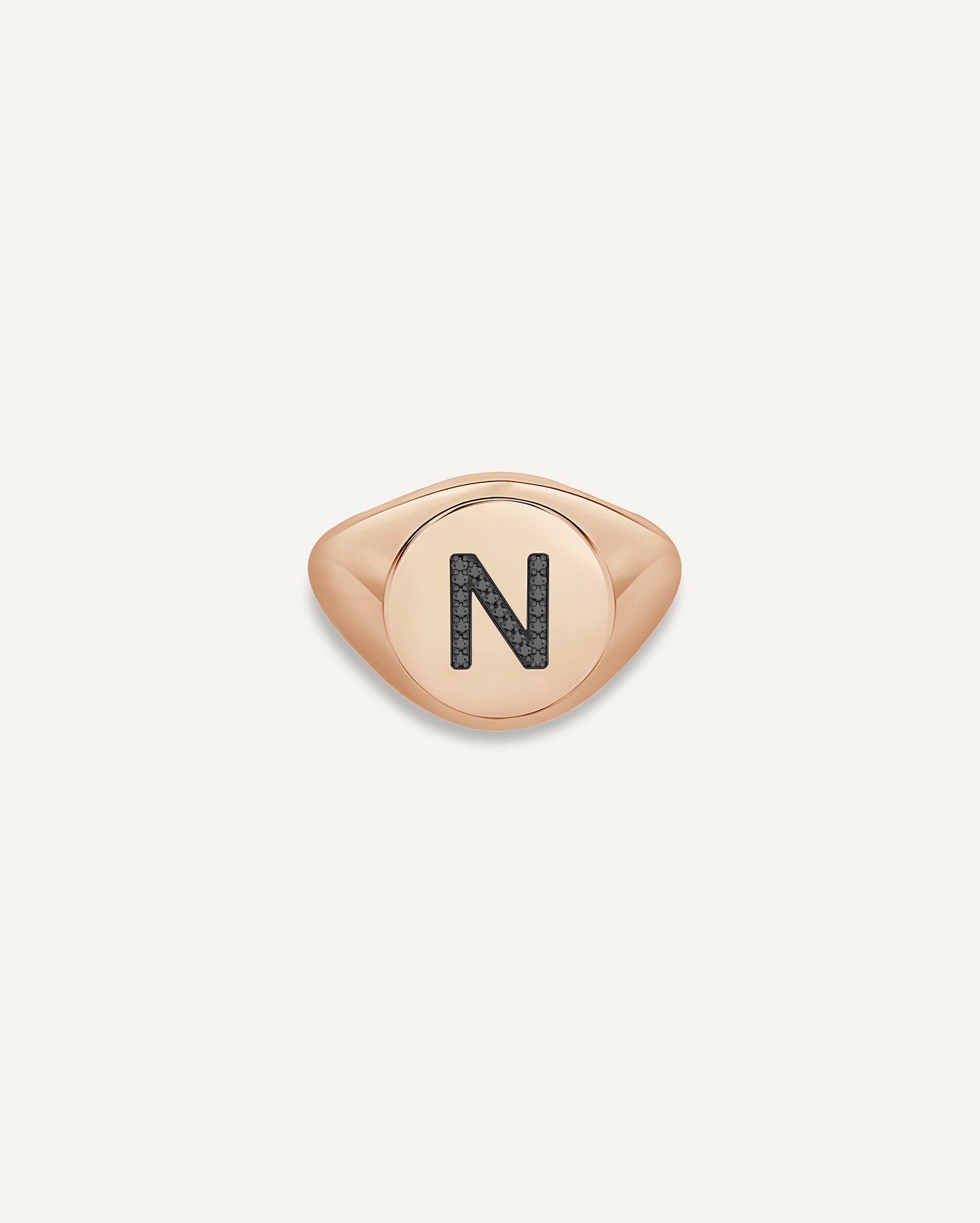 Alphabet N Signet Ring – Luxsso