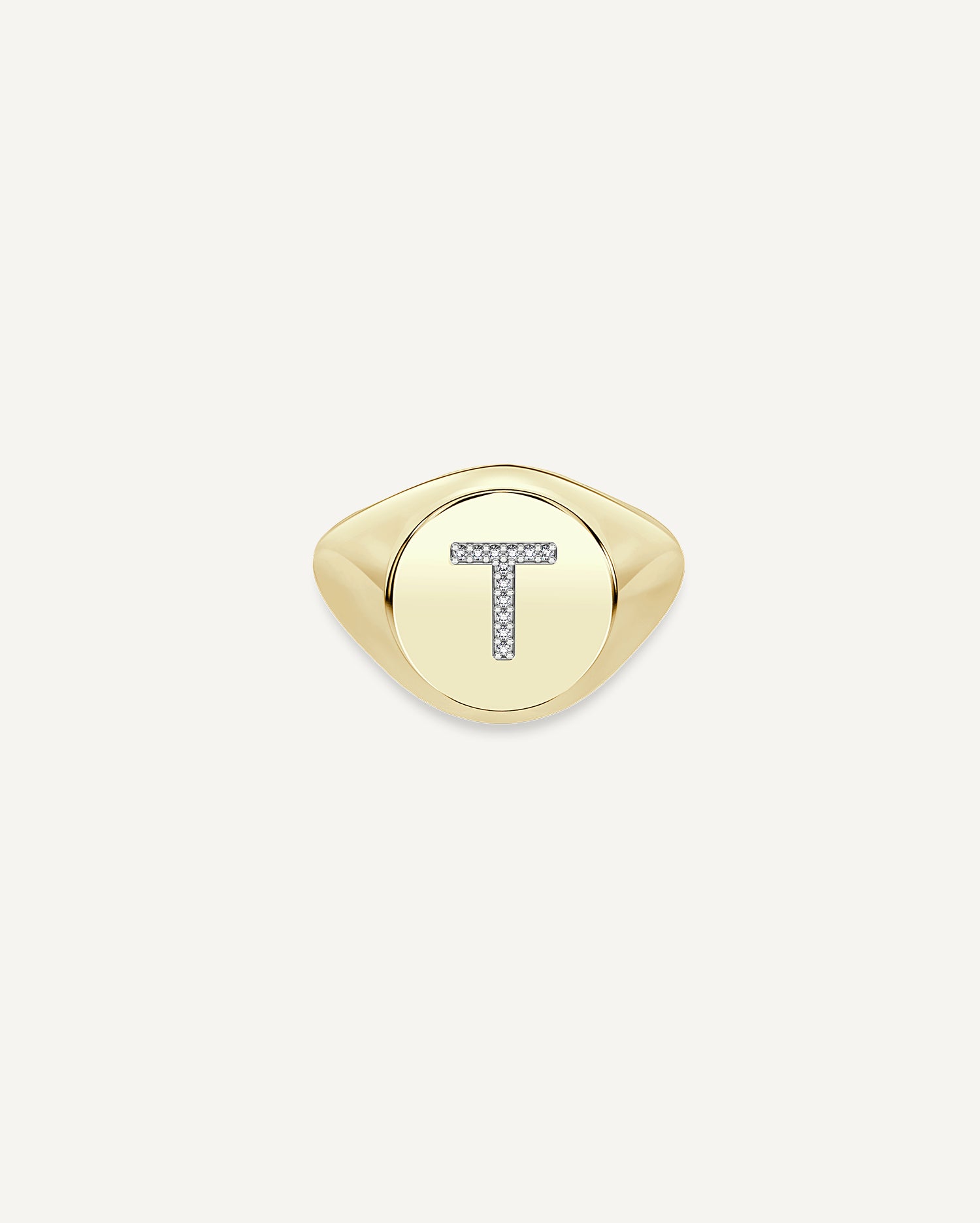 Alphabet T Signet Ring – Luxsso