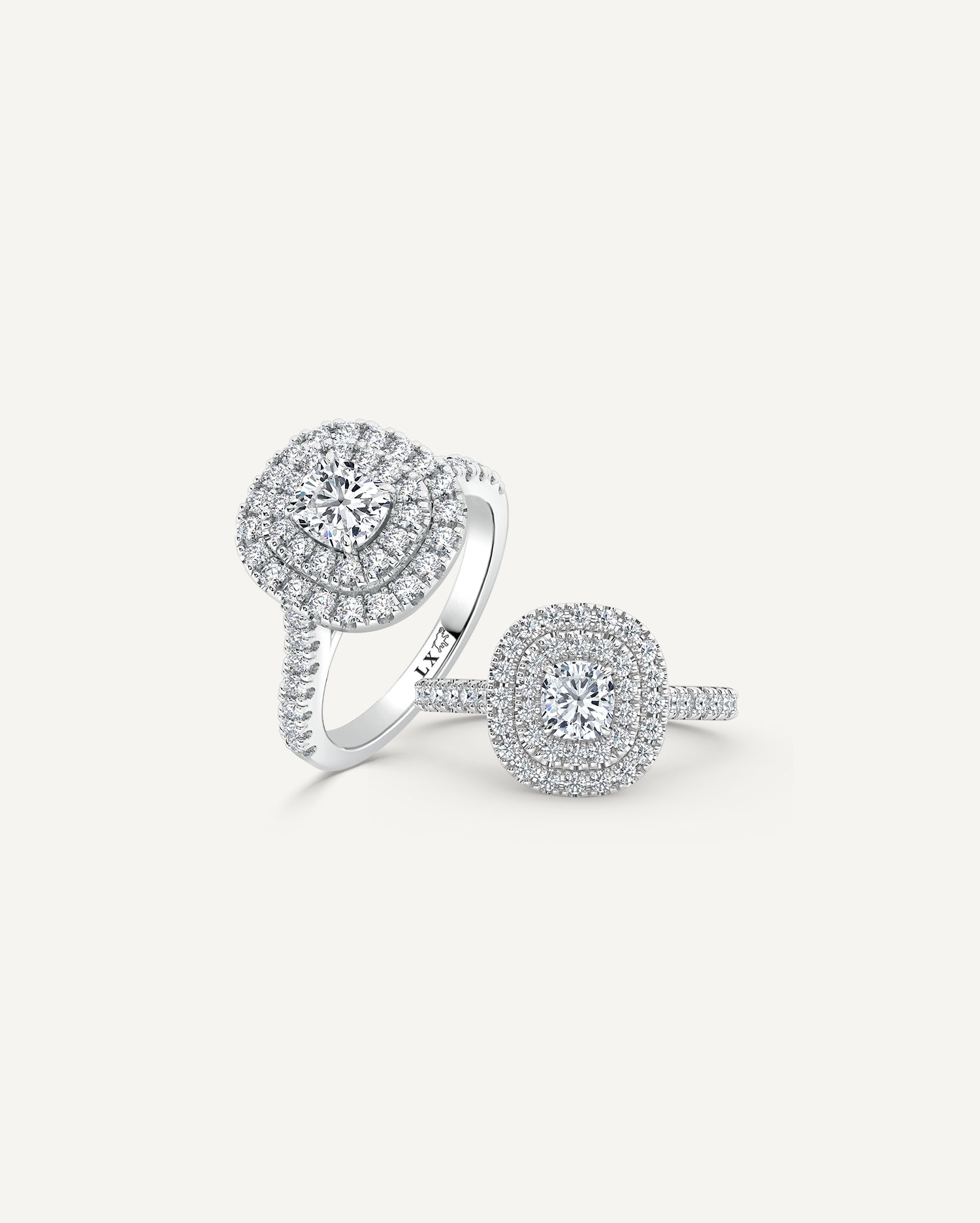 1.7CT IGI Certified D/VS2 Lab-Created Cushion Reverie Ring – Luxsso